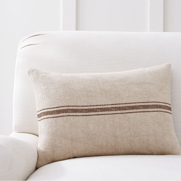 Pottery Barn | Accents | Pottery Barn Grainsack Lumbar Pillow Cover 4x2 ...